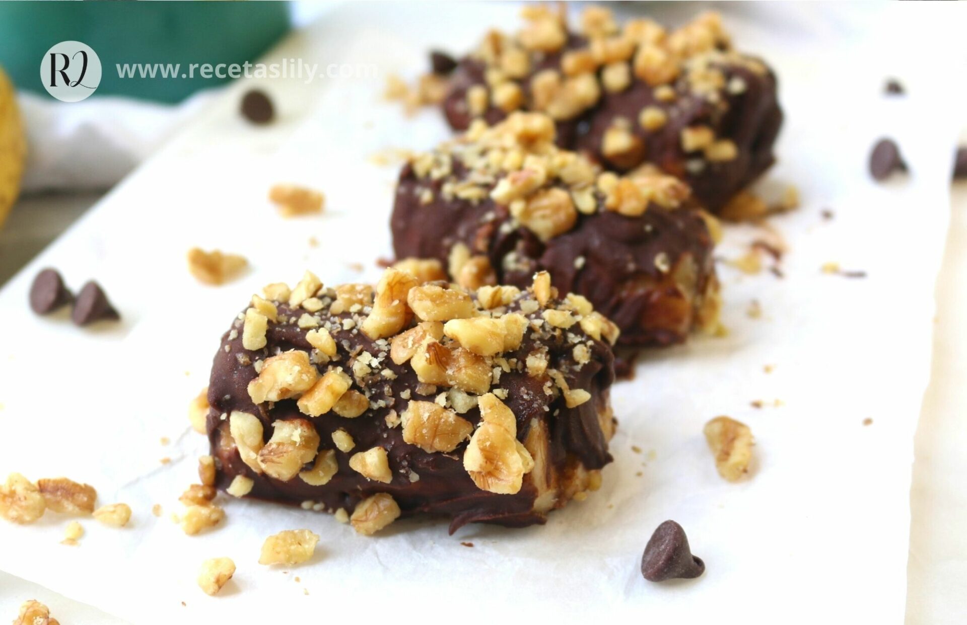 Barras de chocolate tipo snickers saludables - Recetas Lily