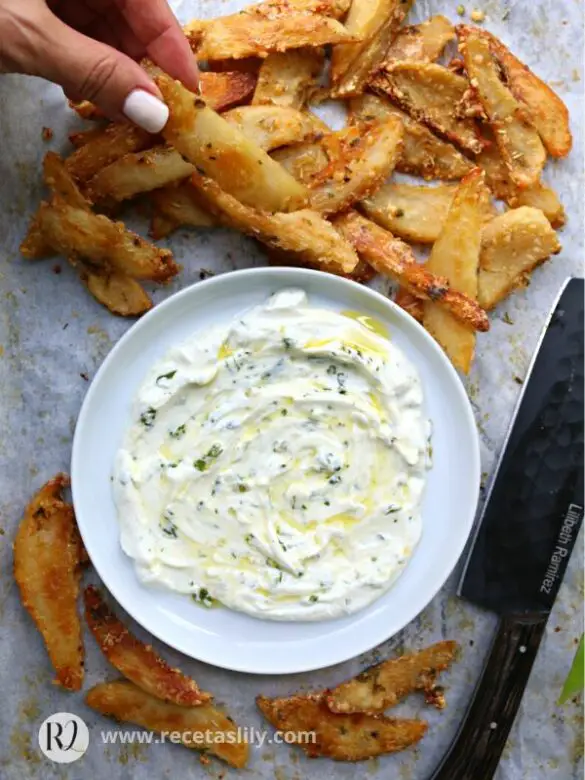 Papas horneadas tipo wedges - Recetas Lily